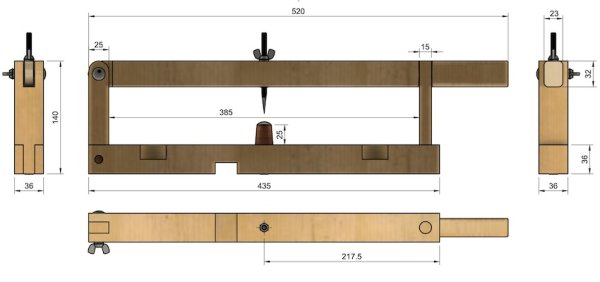 Violin Graduation Punch, DIY Kit, Violin Making Tool for Thickness ...